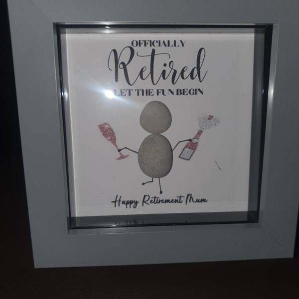 Personalised Birthday Pebble Art Gift - Handmade Milestone Birthday ...