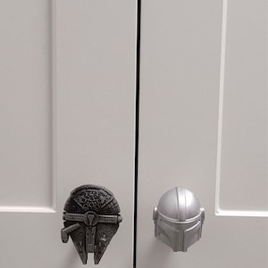 Star Wars Drawer Knob Millennium Falcon in Metal Cabinet - Etsy