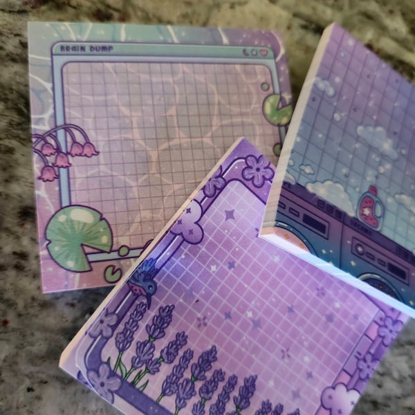Lilypad Cute Aesthetic Sticky Note - Etsy