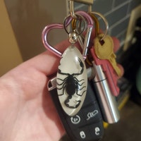 Resin Real Bugs, Beetles, Scorpion Spider Keychain Grows in the Dark ...