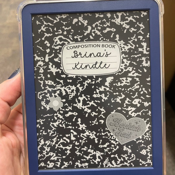 Personalized Sticker Composition Book Lock Screen for Use W Kindle ...