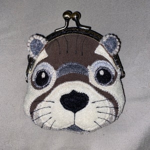 Hippopotamus Purse Hippo Coin Purse Purse Felt Hippo Metal - Etsy