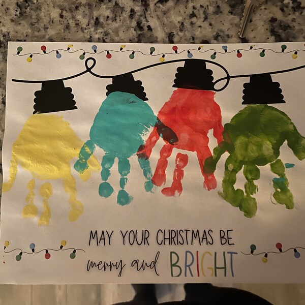 Halloween Handprint Art Craft Printable, Footprint Kids Gift, Lets Get ...