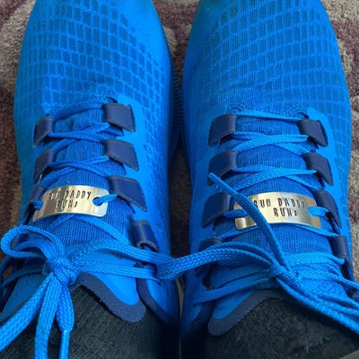 Personalised Trainer Tags, Runner Gift, Shoelace Tags, Lace Plates ...