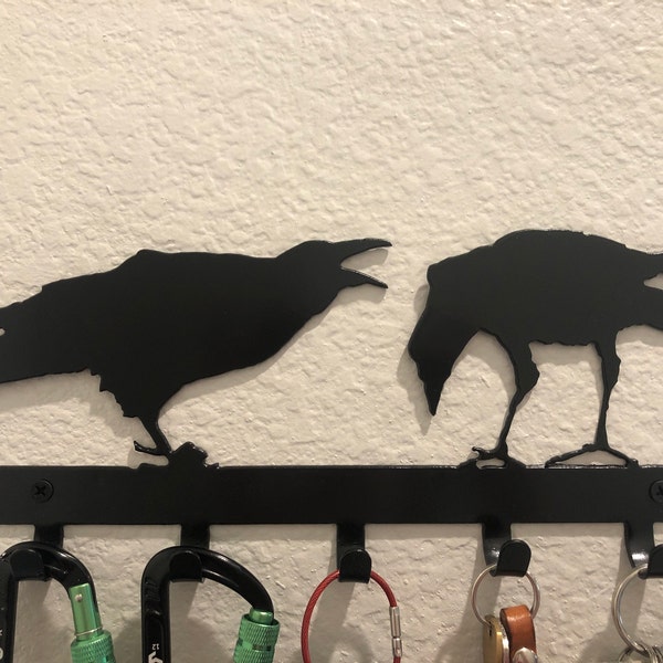 Crow Key Holder | Key Hanger | Key Rack | Metal Key Rack | Crow 10”x5 ...