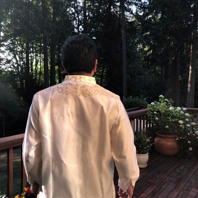 BARONG TAGALOG ARMAN1 Style With Inner Lining Filipino National Costume ...