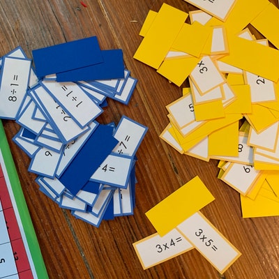 Montessori Math Equations work Charts - Etsy