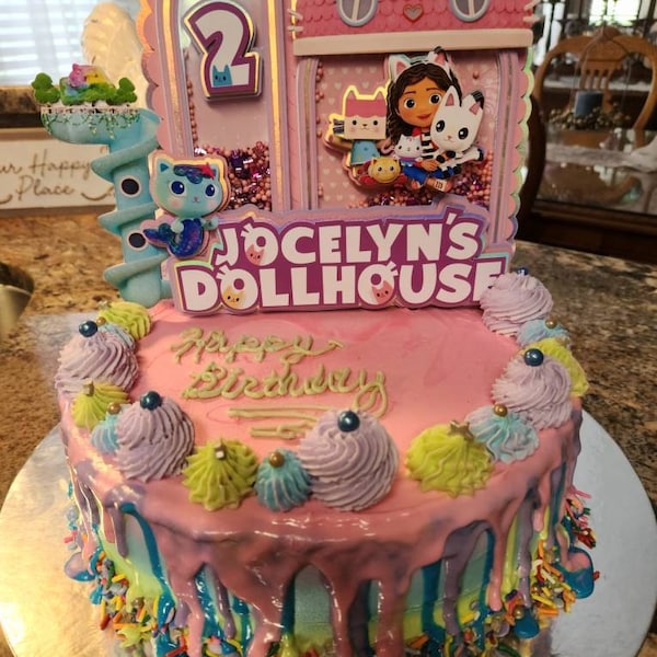 Pinata Gabbys Dollhouse, Gabbys Dollhouse Birthday Decoration, Pinata ...