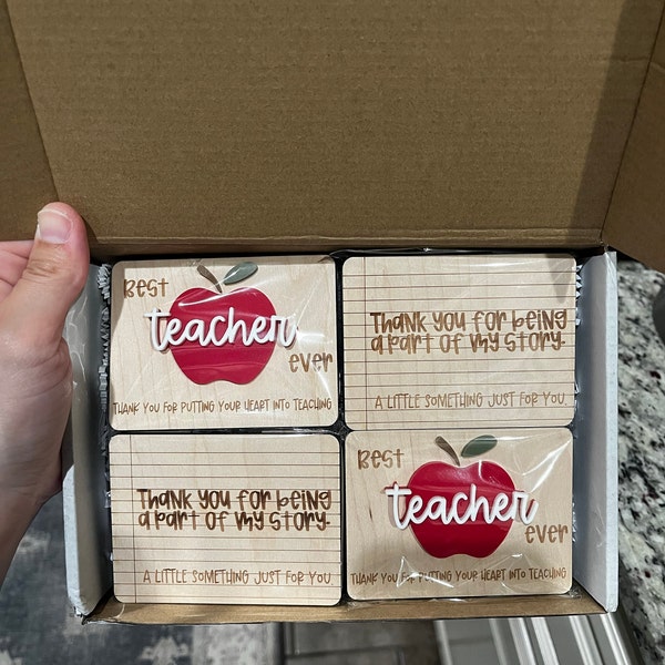 Teacher Gift Card Holder| Pick Your Style | Gift Idea | Sliding Gift ...