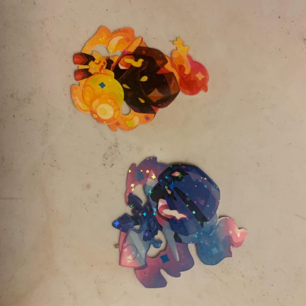 Armarouge Ceruledge Poke Monster Vinyl Waterproof Die Cut Stickers ...