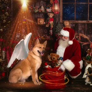 Santa Digital Backdrop Santa Overlay Digital Santa - Etsy