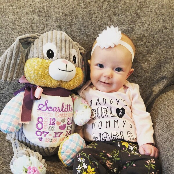 Personalized Stuffed Animal,birth Announcement Stuffed Animal ...