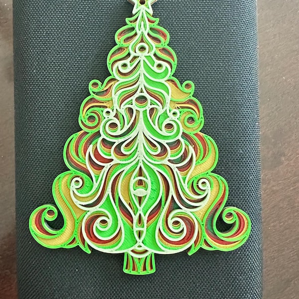 Christmas Tree 3D Zentangle Svg Files | Papercut for Cricut, CNC, Laser ...