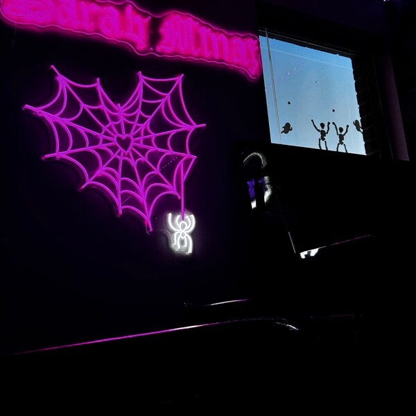 Tarot Card Neon Sign, Tarot Card Reader, Psychic Tarot Moon Stars Neon ...