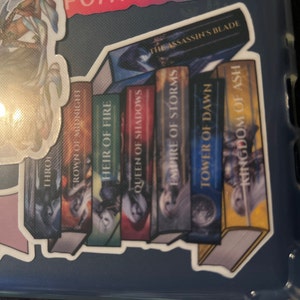 TOG Book Stack Sticker, Throne of Glass Series - Etsy