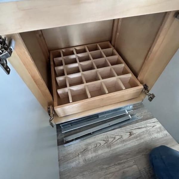 Bottle Divider | Drawer Insert | Bottle Rack | Cabinet Organizer ...