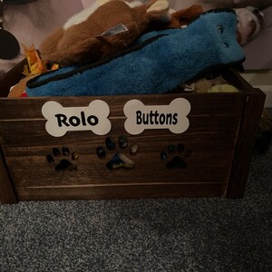Personalised Toy Box With Lid Dog Box Gift Box Dog Crate - Etsy