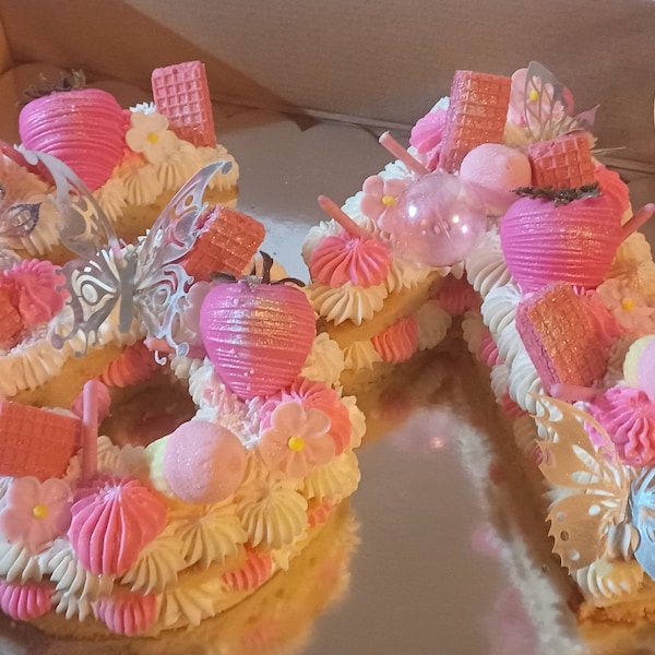 Letter Cake Templates, Stencils A to Z, Printable - Instant Digital ...