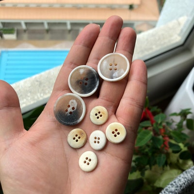 Genuine Horn Buttons in Various Sizes Fancy Buttons for - Etsy
