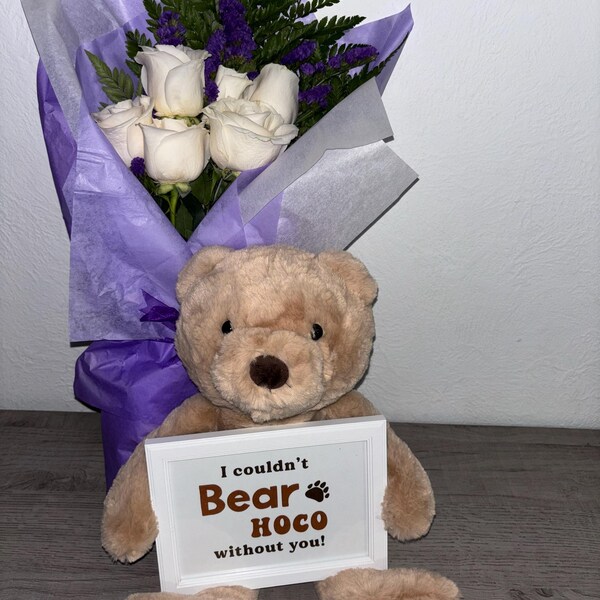 Homecoming Proposal Sign, I Couldn't Bear HOCO Without You, Homecoming ...