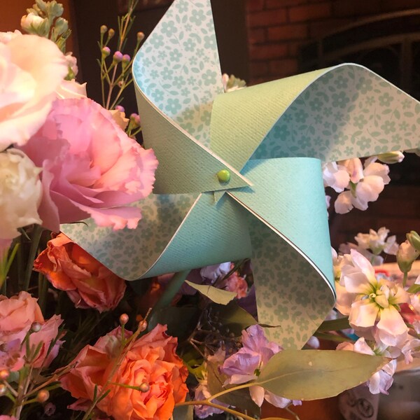 Small World Paper Pinwheels for Birthday Parties | Geometric Patterns ...