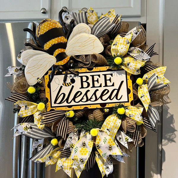 Ships Free Over 35 in US Spring Polka Dot Honey Bee Embossed Metal Sign ...