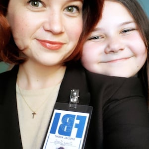X FILES Dana Scully Badge ID Name Tag Card Costume Cosplay Prop ...