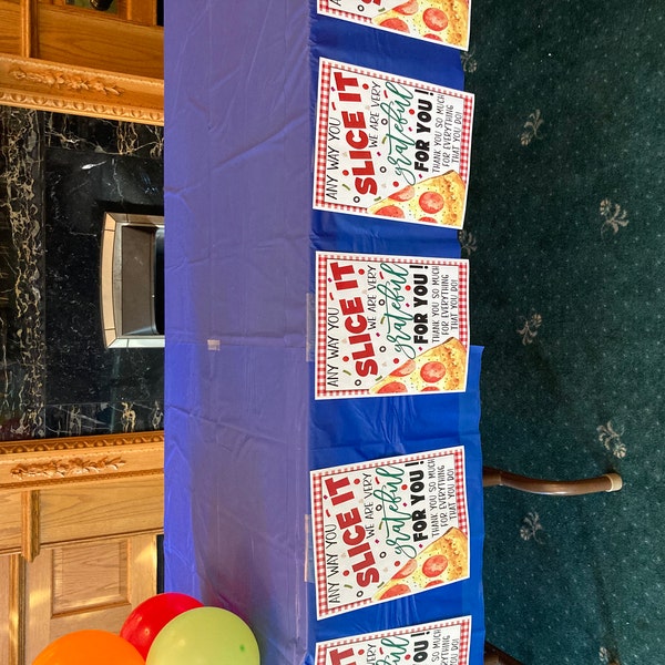 Pizza Appreciation Sign, Employee Teacher Nurse Medical Office Staff ...