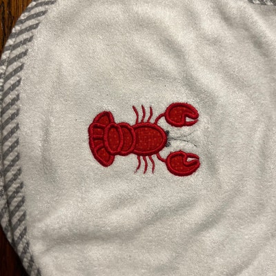 Crayfish Applique Embroidery Design. Lobster Embroidery Design ...