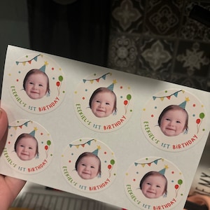 Kids Birthday Stickerpersonalized Birthday Stickercustom Kid Birthday ...