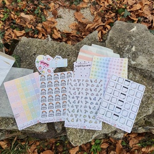 80 Mini Clips and Pins Stickers SSC3010 Pastel Hobonichi Weeks Notes ...