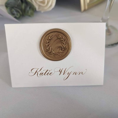 Wax Seal Place Card - Etsy