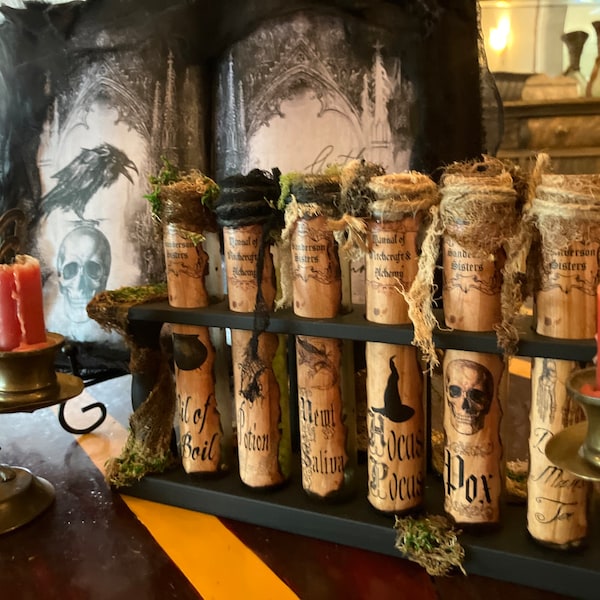 The Witches' Brew Potion Bottles, Apothecary, Halloween Home Decor ...