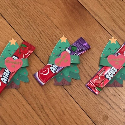 Christmas Tree Hugger, Tree Treat Hugger, Tree Candy Wrappers, Stocking ...