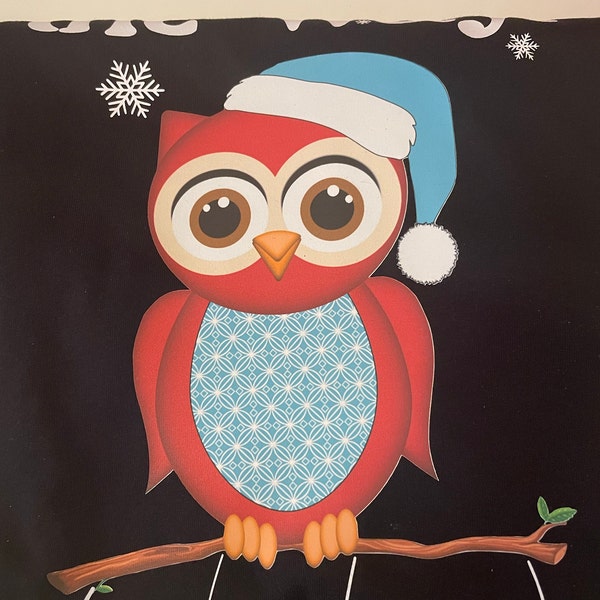 Christmas Owls Clipart, Holiday Clipart, Vector Graphics, Winter ...