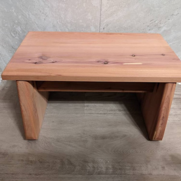 Hand Crafted ALL Cedar Wood Step Stool Amish Made in USA - Etsy