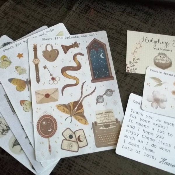 Academia Sticker Sheet, Light and Dark Academia Sticker, Book Stickers ...