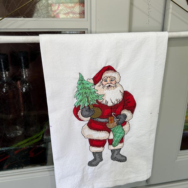Santa - Machine Embroidery Design - Etsy