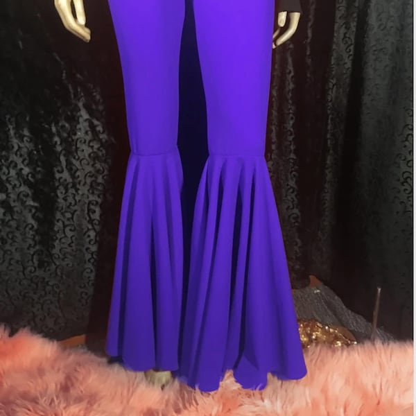 Flared Pants Sewing Pattern Beginner Level, Bell Bottom Extreme Flare ...