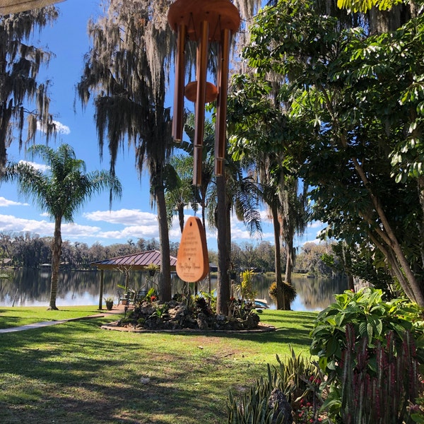 Memorial Wind Chime | Listen to the Wind and Think of Me | Sympathy ...