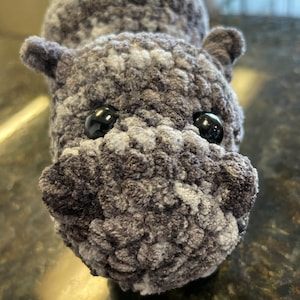 Happy the Hippo, NO-SEW Crochet Amigurumi PDF Pattern, Adorable Cute ...