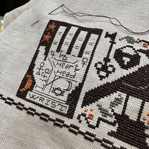 The Primitive Hare / WITCHES SHADOWS /cross Stitch Chart / - Etsy