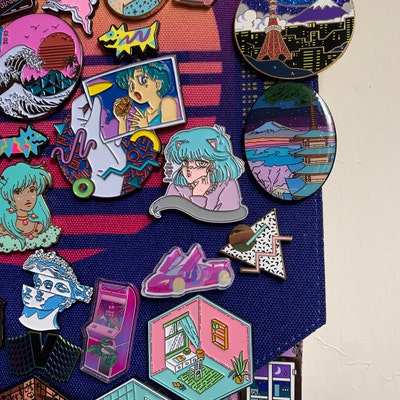 Art Deco Pin Retro Art Deco Design Pin Art Deco Enamel Pin - Etsy