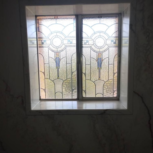 Customized Window Stained Glass Round Window Films Privacy Static Cling ...
