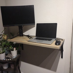 Murphy Desk, Flip up Floating Desk, Large Floating Flip up Shelf - Etsy