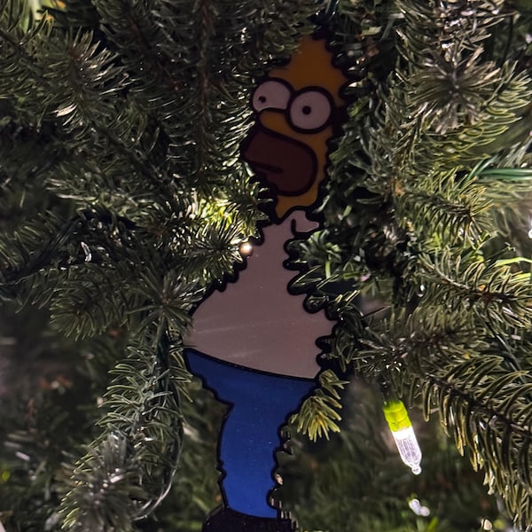 Homer Simpson Hanging Christmas Tree Decoration - the Simpsons Bush ...