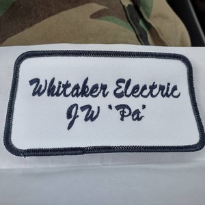 Custom personalized Embroidered Name Tag/ Embroidered Name - Etsy