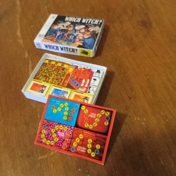 Which Witch Game - Dollhouse Miniature - 1:12 Scale - Game Box and Game ...