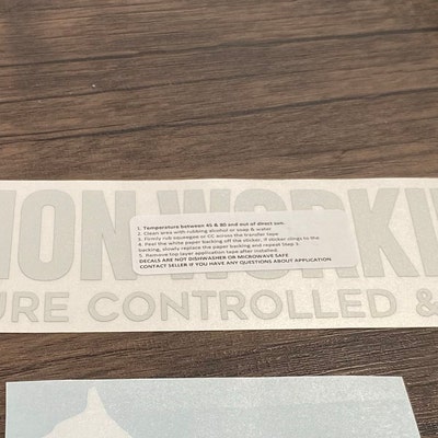 CAUTION WORKING K9 Temperature Controlled and Monitored Decal Dog Car ...
