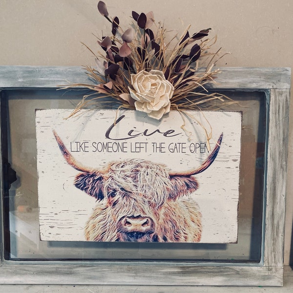 Farmhouse Wall Decor | Cow Sign | Farmhouse Sign | Cow Decor ...